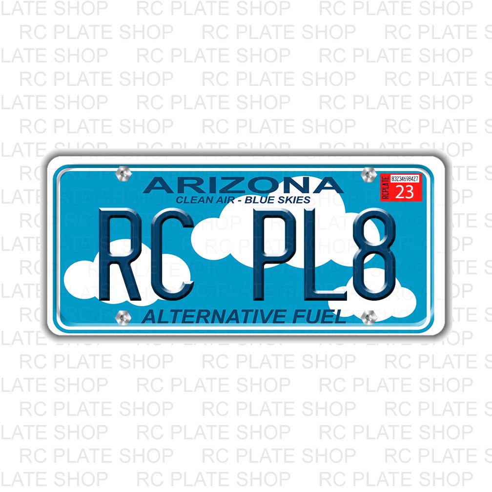 Arizona RC License Plate | RC PLATE SHOP