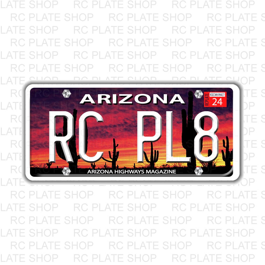 Arizona RC License Plate | RC PLATE SHOP
