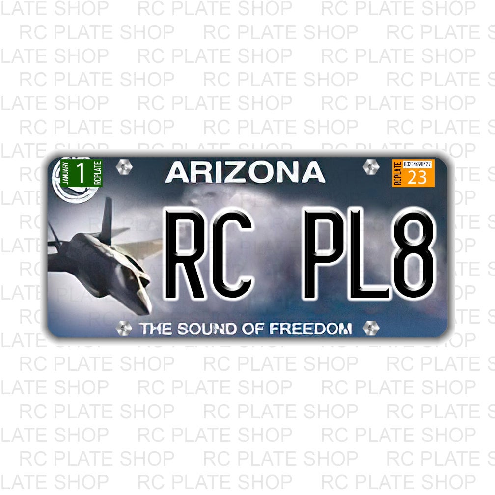 Arizona RC License Plate | RC PLATE SHOP