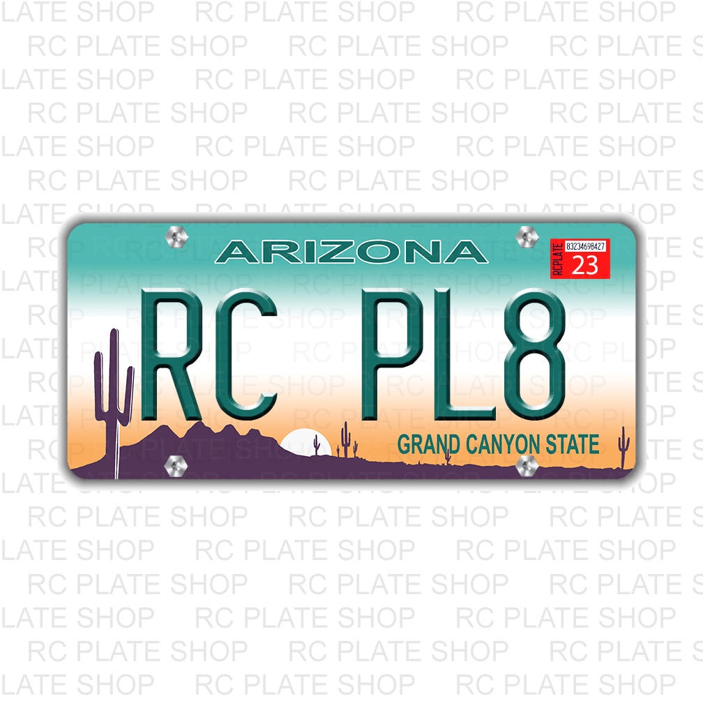 Arizona RC License Plate | RC PLATE SHOP