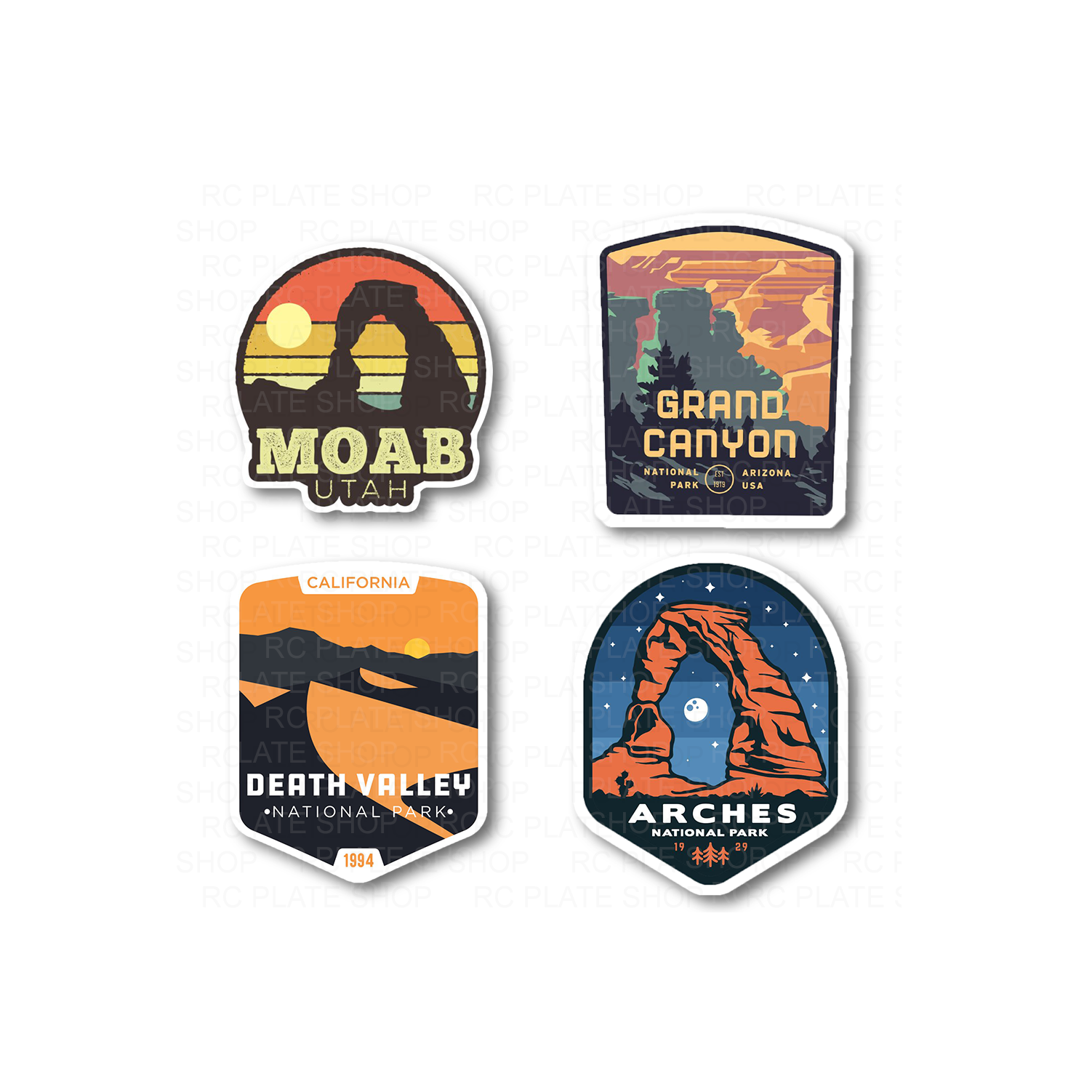 National Parks Sticker Pack | RC PLATE SHOP
