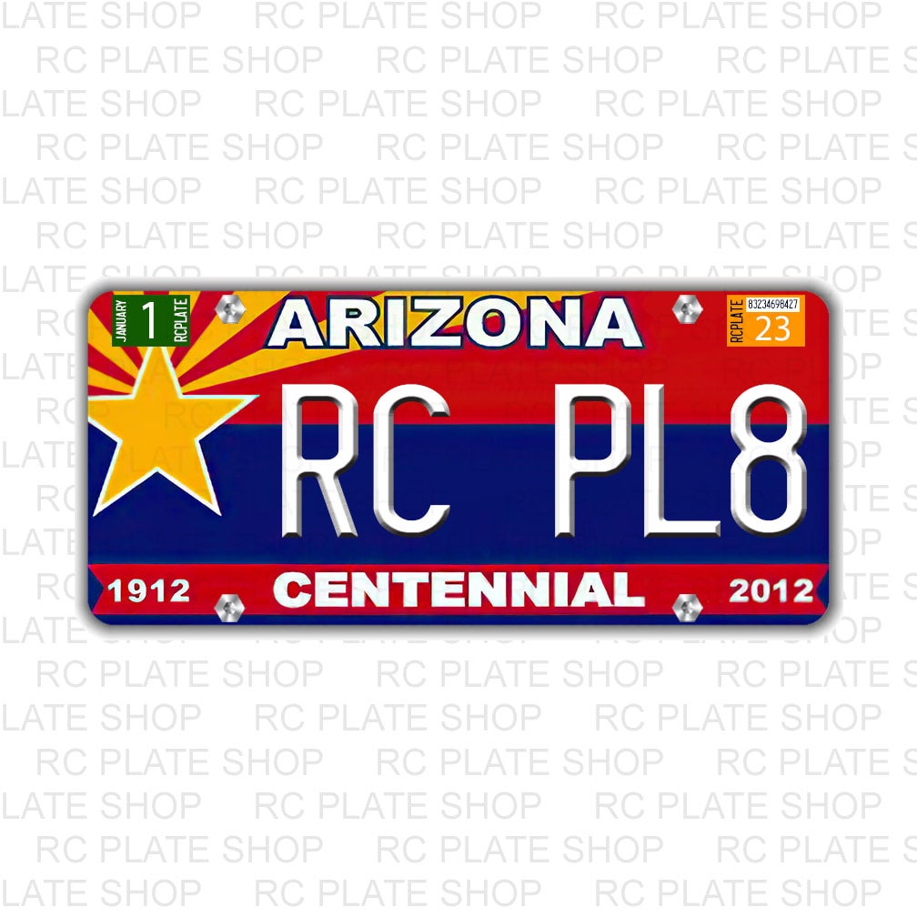 Arizona RC License Plate | RC PLATE SHOP