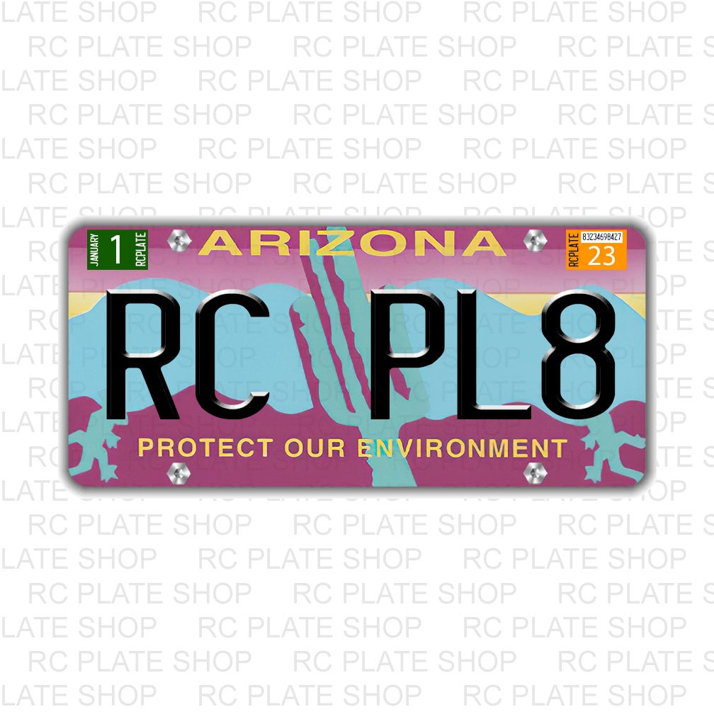 Arizona RC License Plate | RC PLATE SHOP