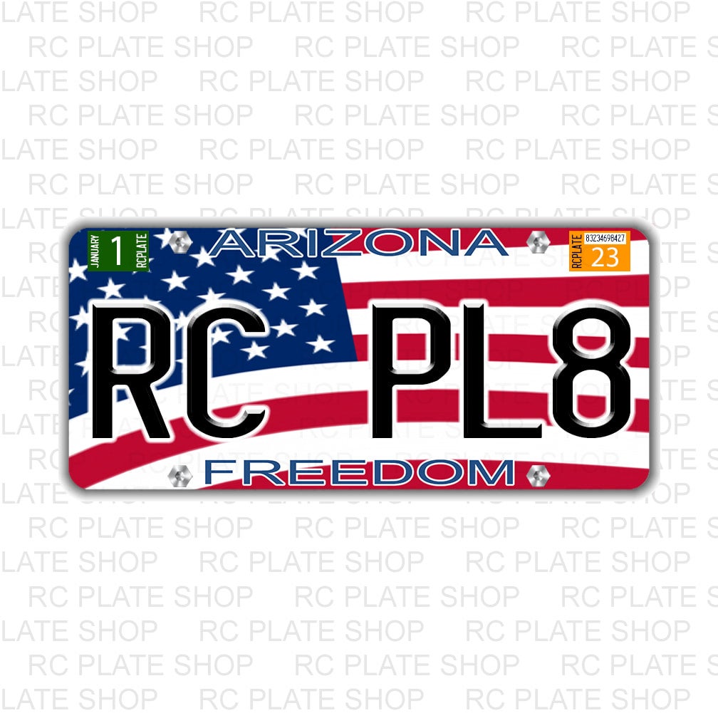 Arizona RC License Plate | RC PLATE SHOP