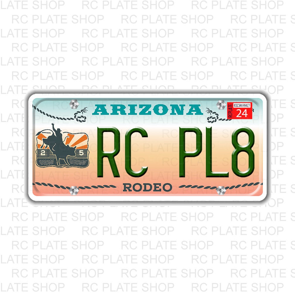 Arizona RC License Plate | RC PLATE SHOP