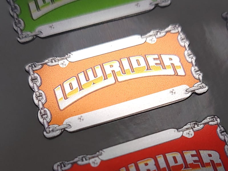 Stickers Only - Lowrider 1/10 sticker plates | RC PLATE SHOP