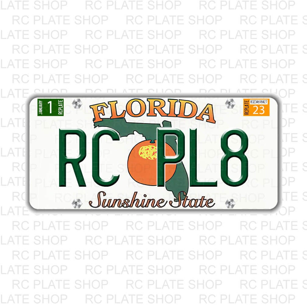 Florida RC License Plate | RC PLATE SHOP