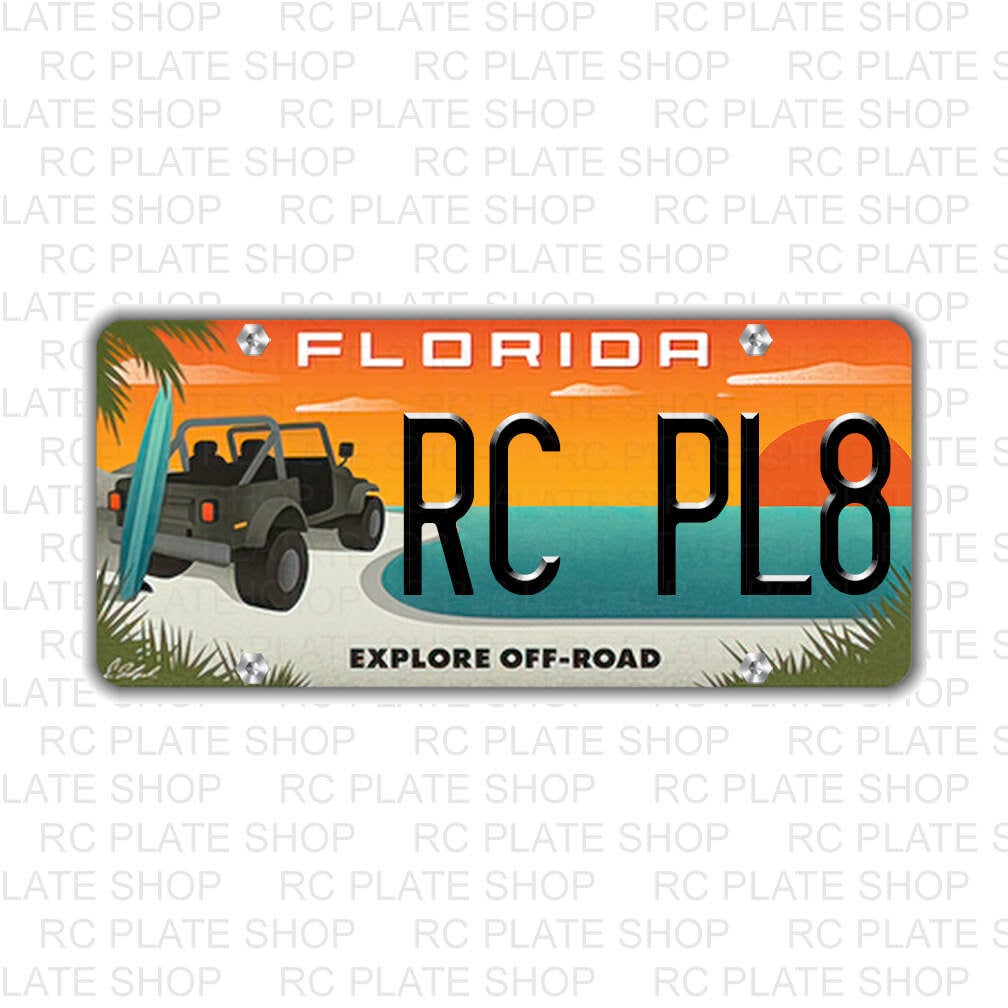 Florida RC License Plate | RC PLATE SHOP