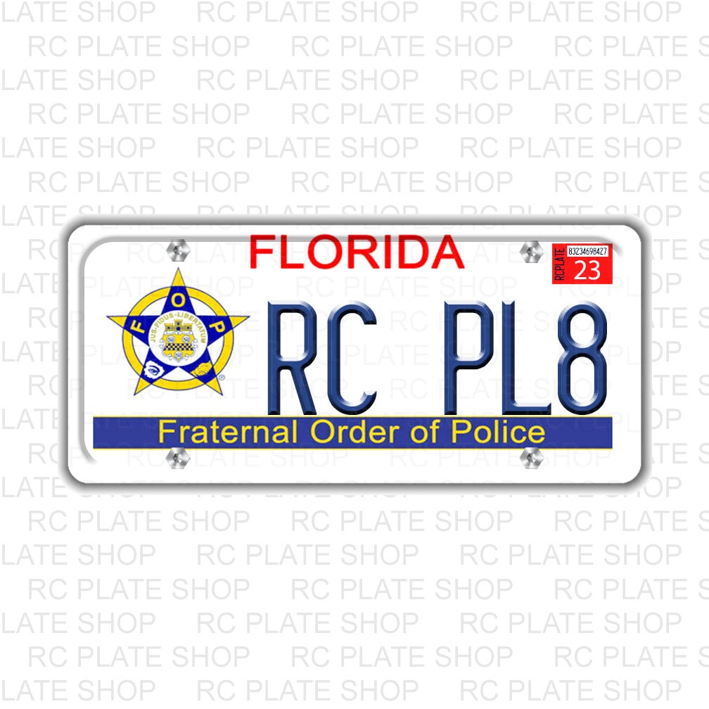 Florida RC License Plate | RC PLATE SHOP