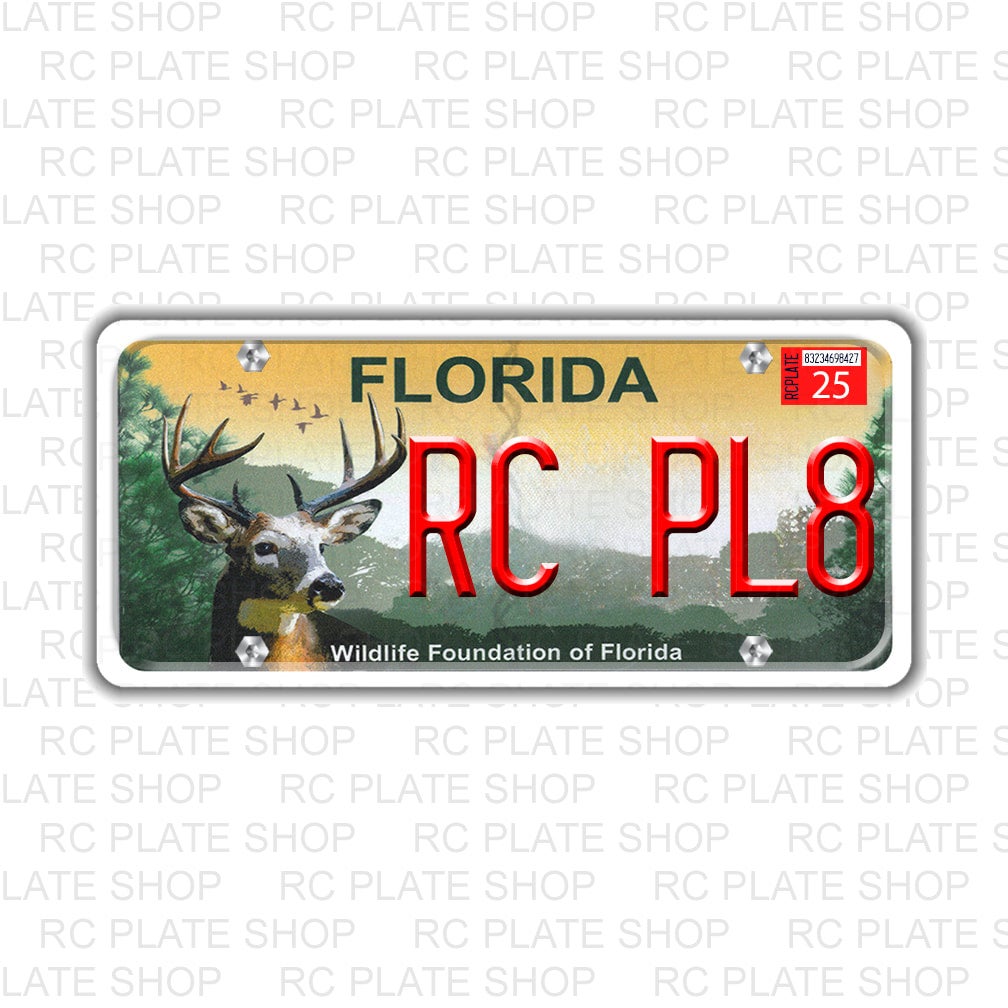 Florida RC License Plate | RC PLATE SHOP