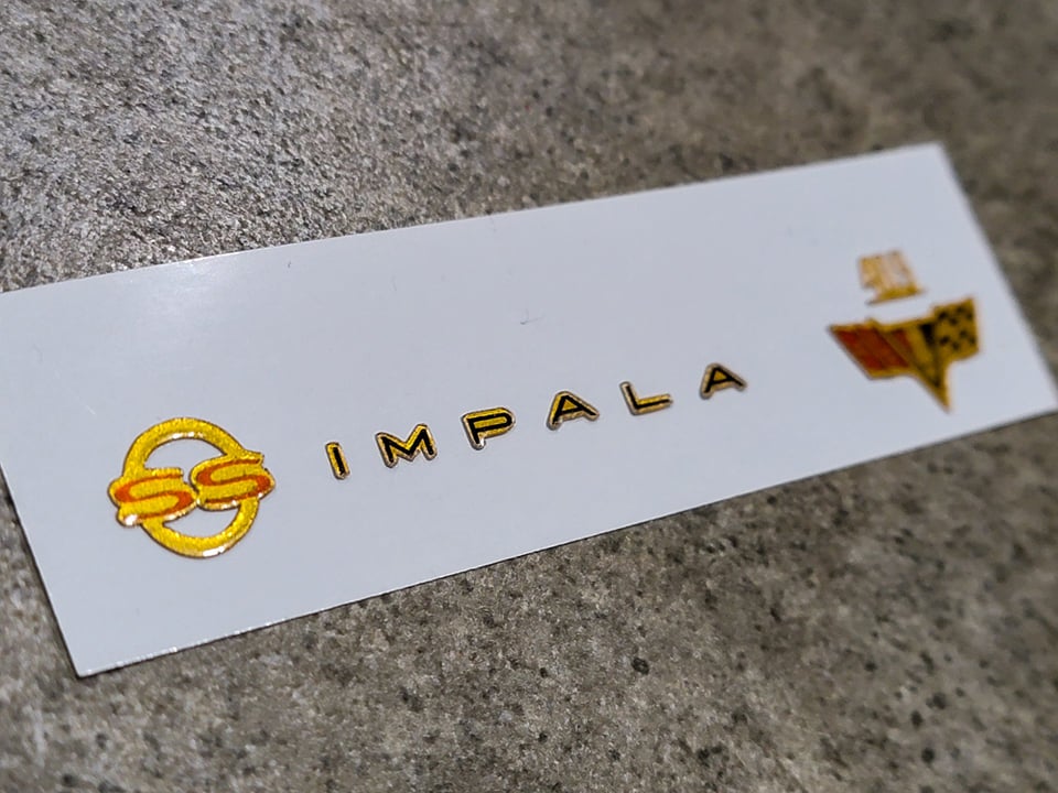 64 lowrider scale emblem | RC PLATE SHOP