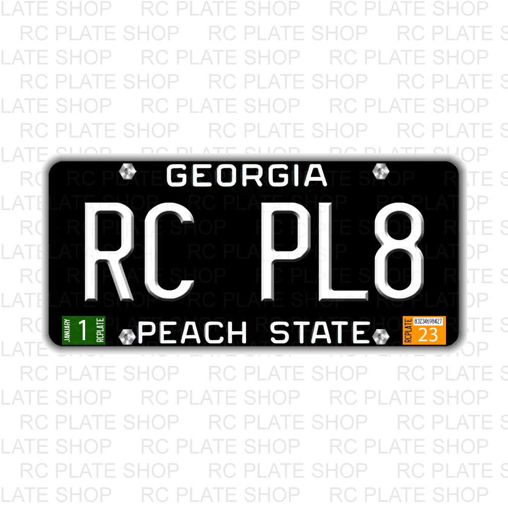 Georgia RC License Plate | RC PLATE SHOP