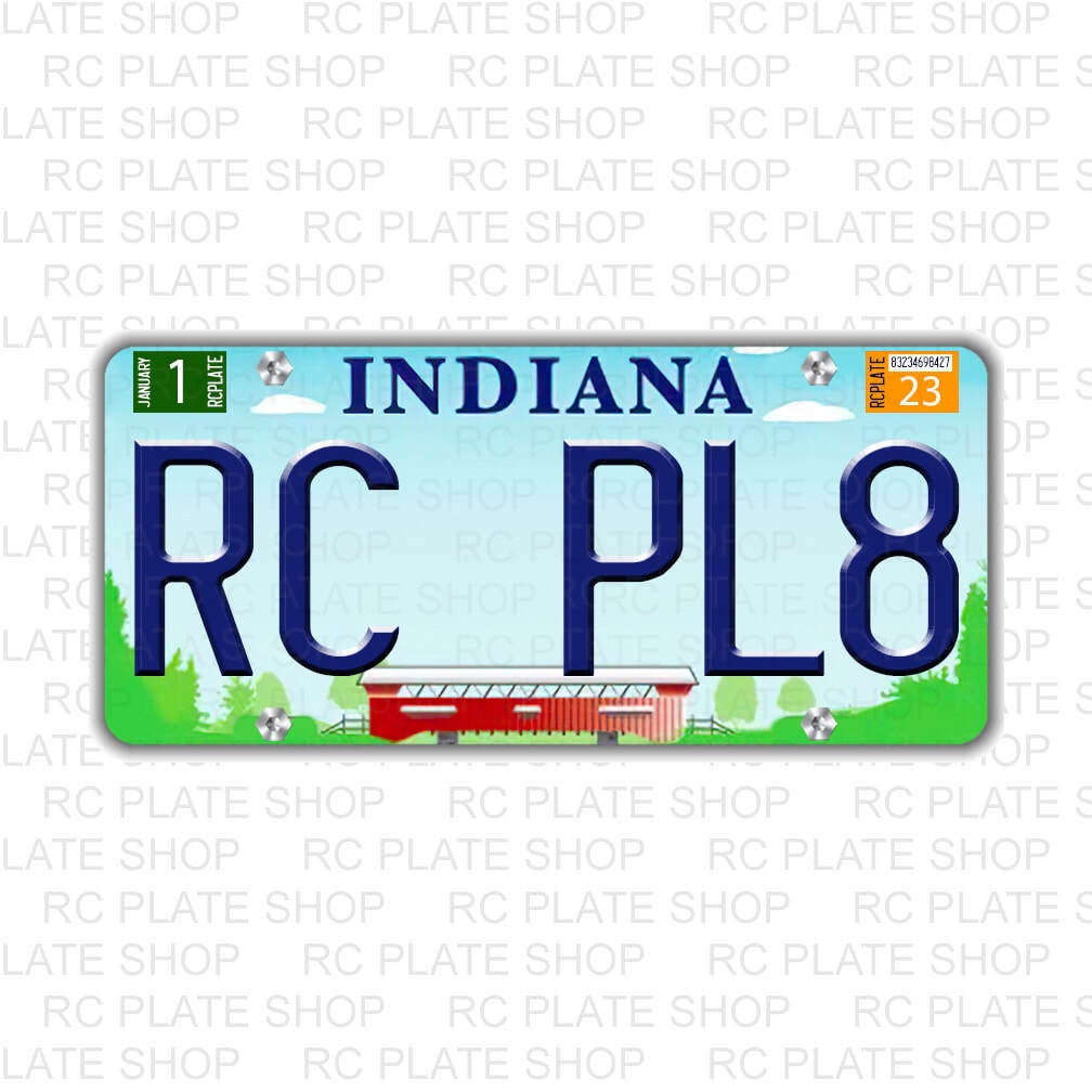 Indiana RC License Plate | RC PLATE SHOP