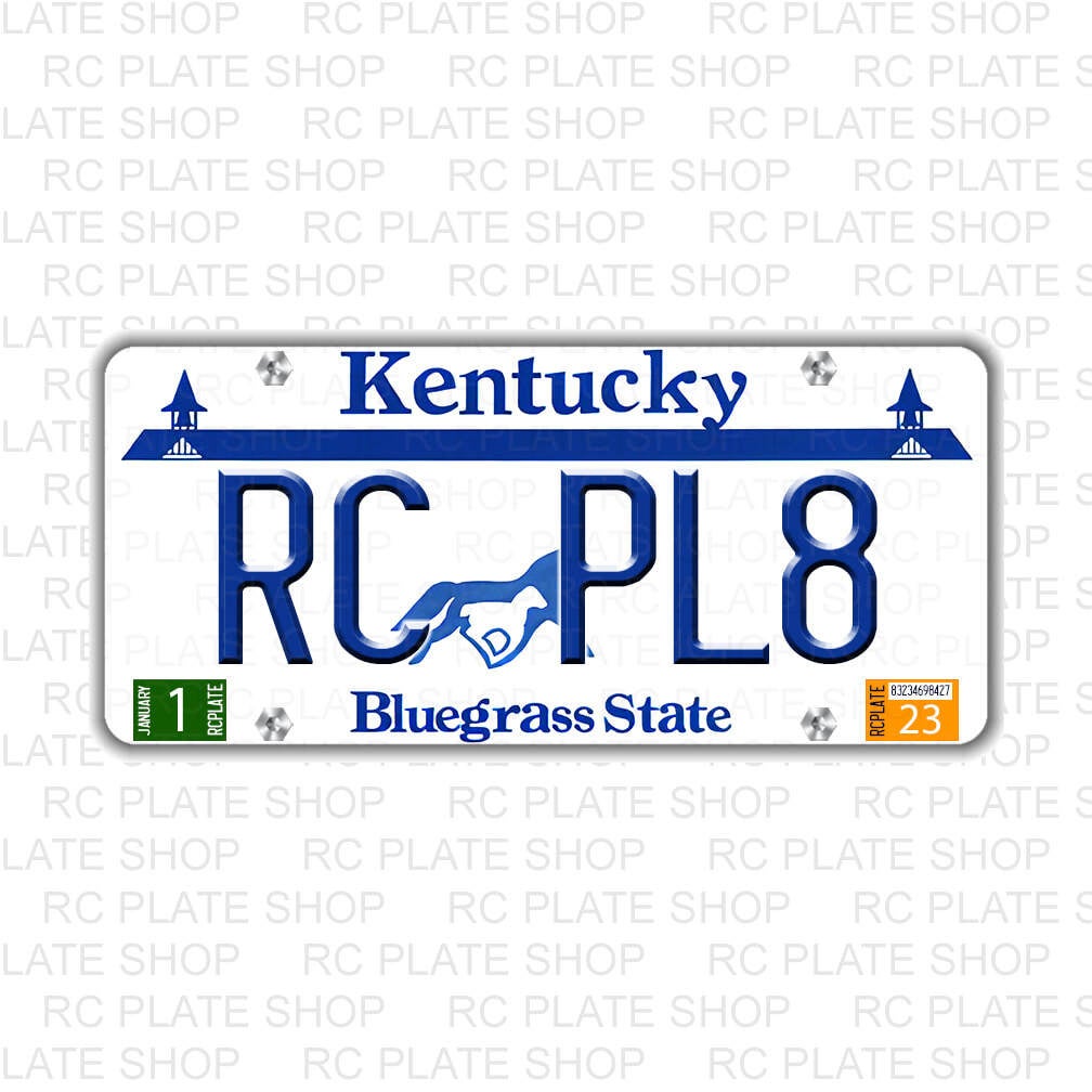 Kentucky RC License Plate | RC PLATE SHOP