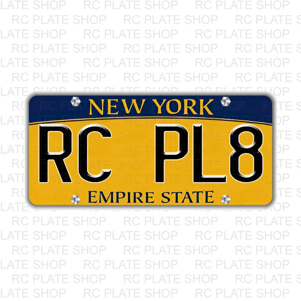 New York RC License Plate | RC PLATE SHOP