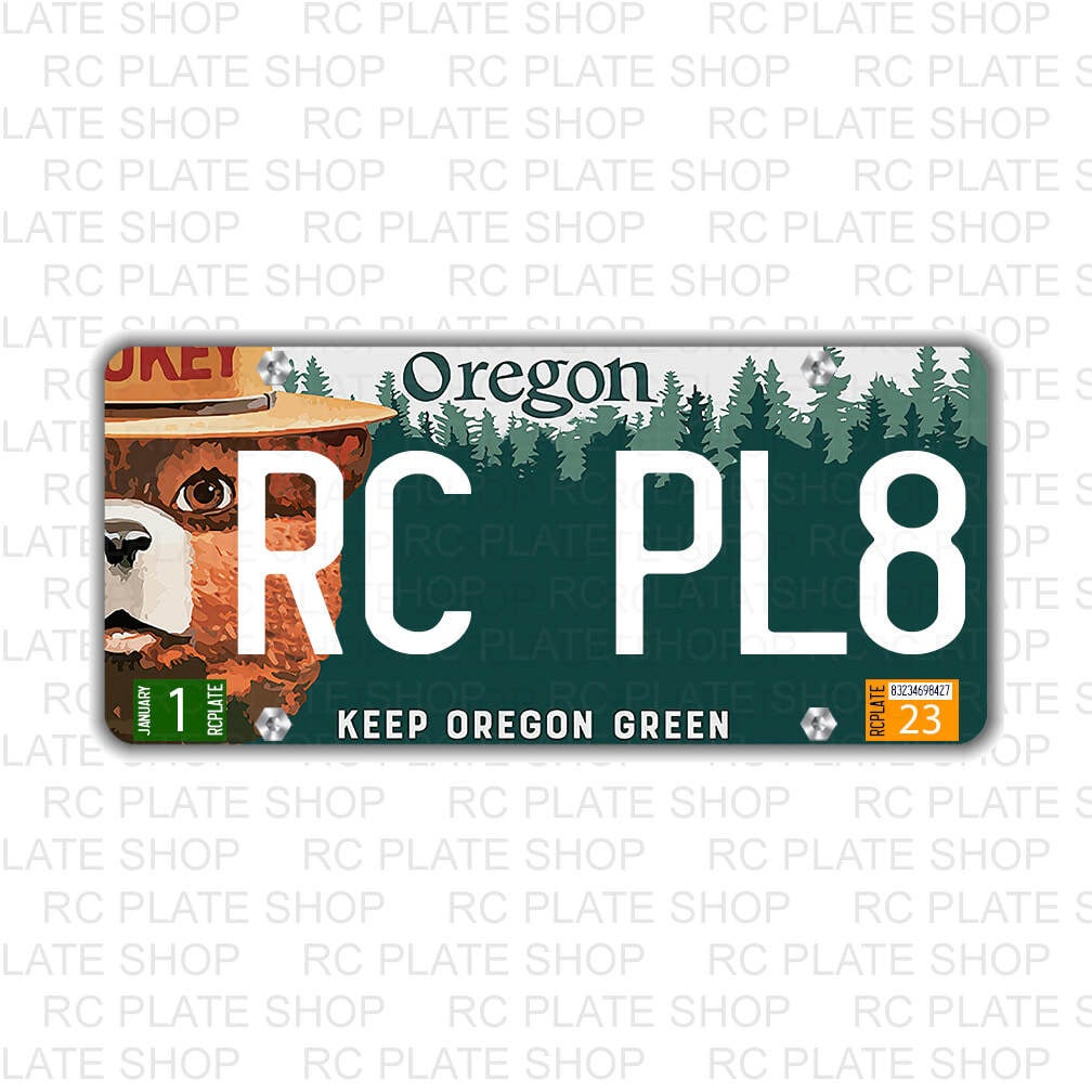 Oregon RC License Plate | RC PLATE SHOP