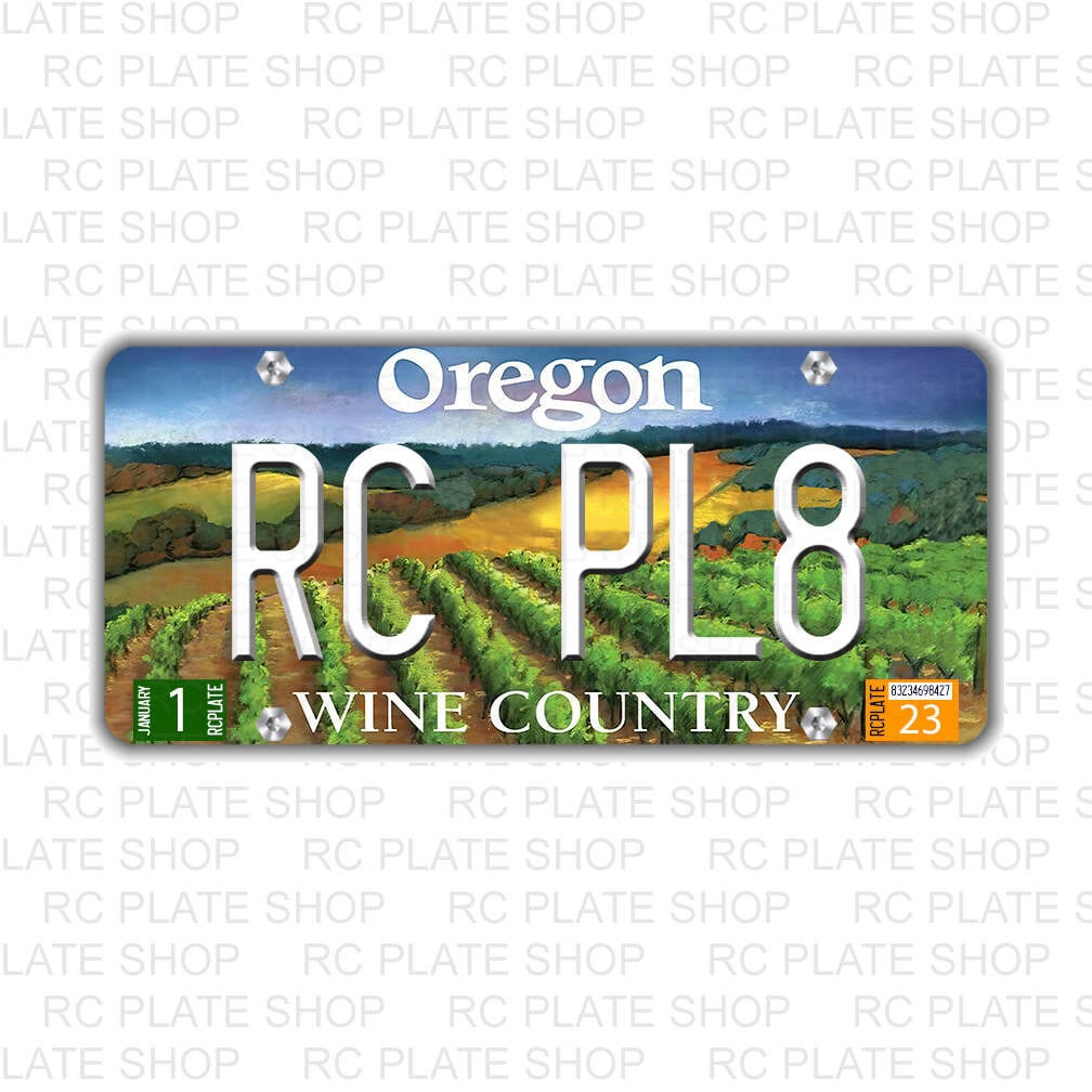 Oregon RC License Plate | RC PLATE SHOP