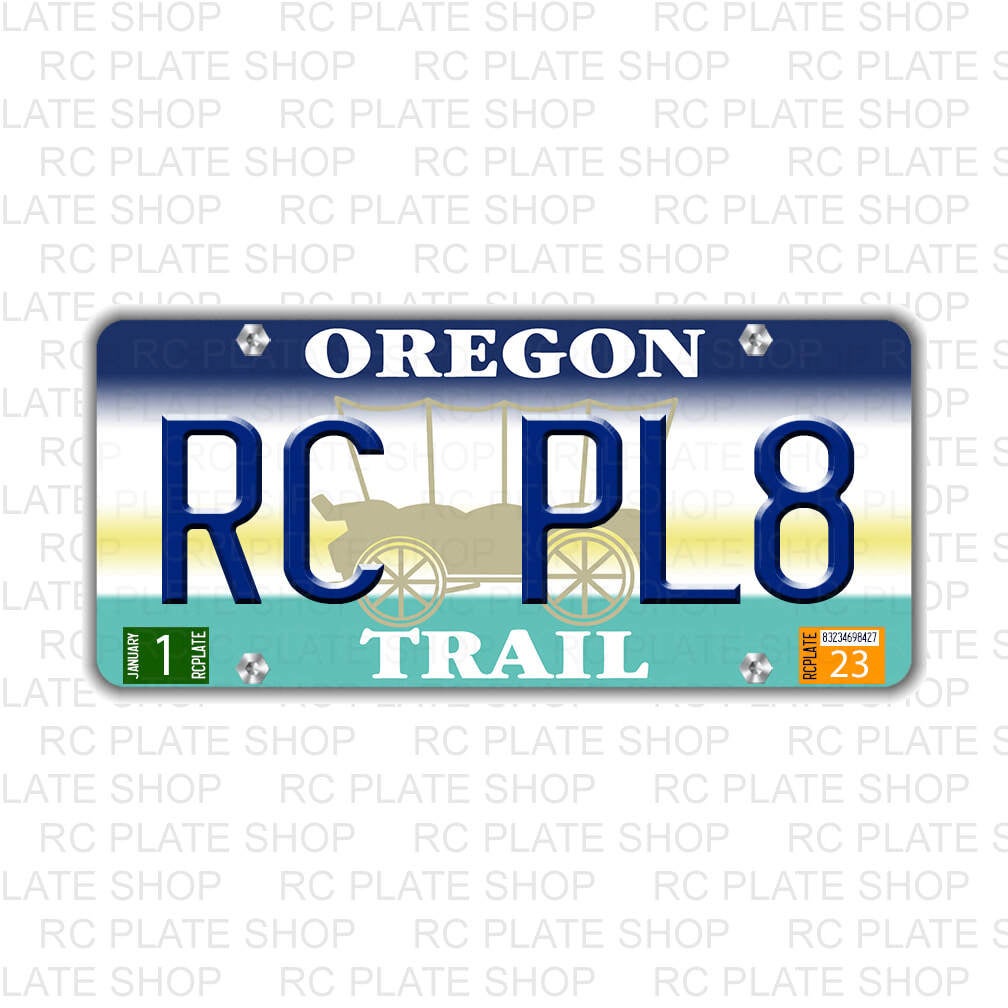 Oregon RC License Plate | RC PLATE SHOP