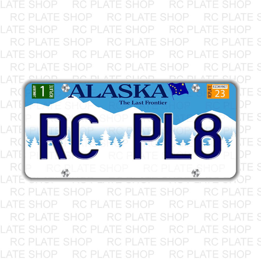 Alaska RC License Plate | RC PLATE SHOP