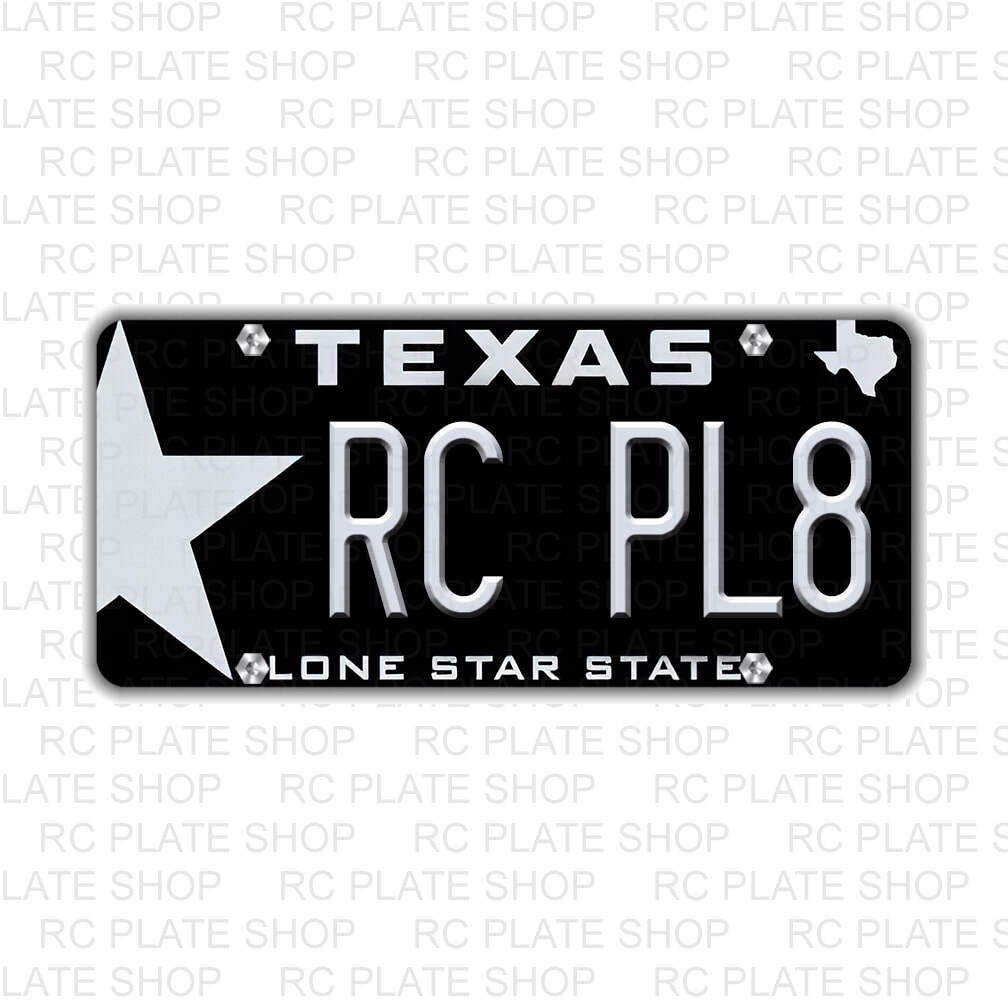 Texas RC License Plate | RC PLATE SHOP
