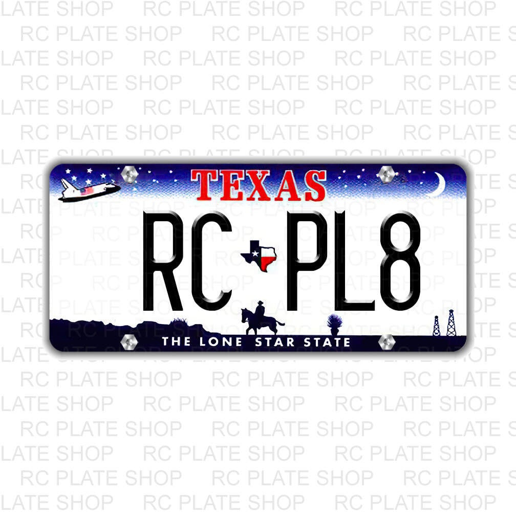 Texas RC License Plate | RC PLATE SHOP