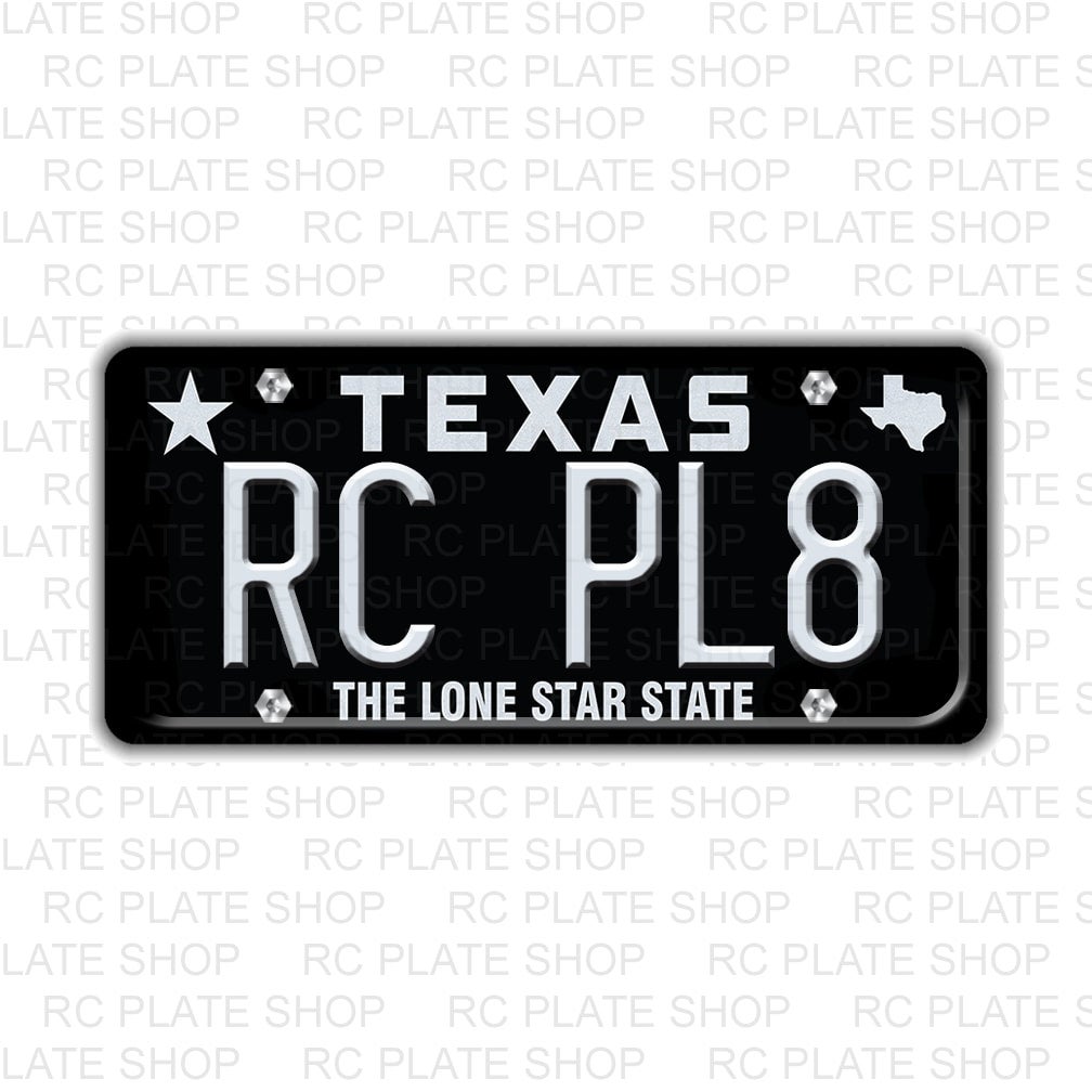 Texas RC License Plate | RC PLATE SHOP