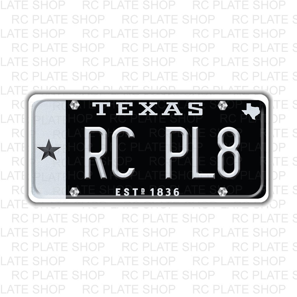 Texas RC License Plate | RC PLATE SHOP