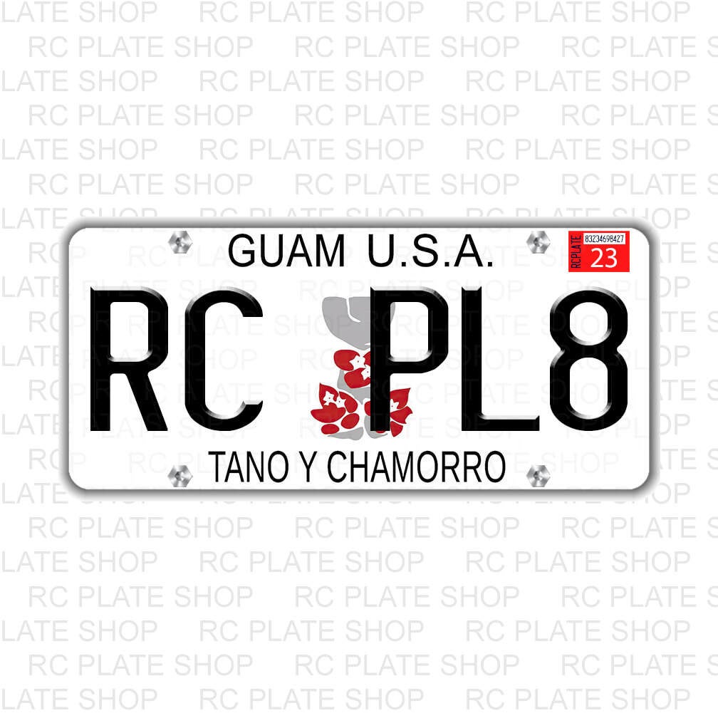 Guam RC License Plate | RC PLATE SHOP