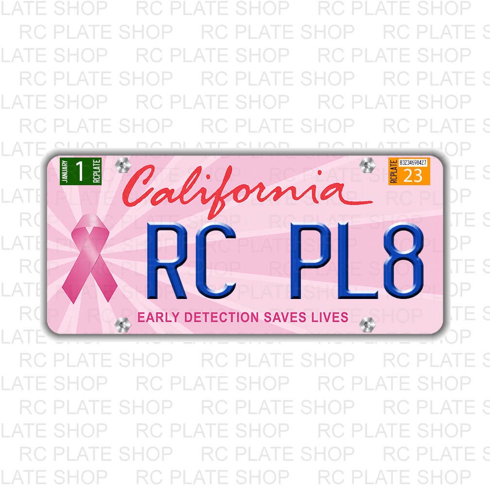 California RC License Plate | RC PLATE SHOP