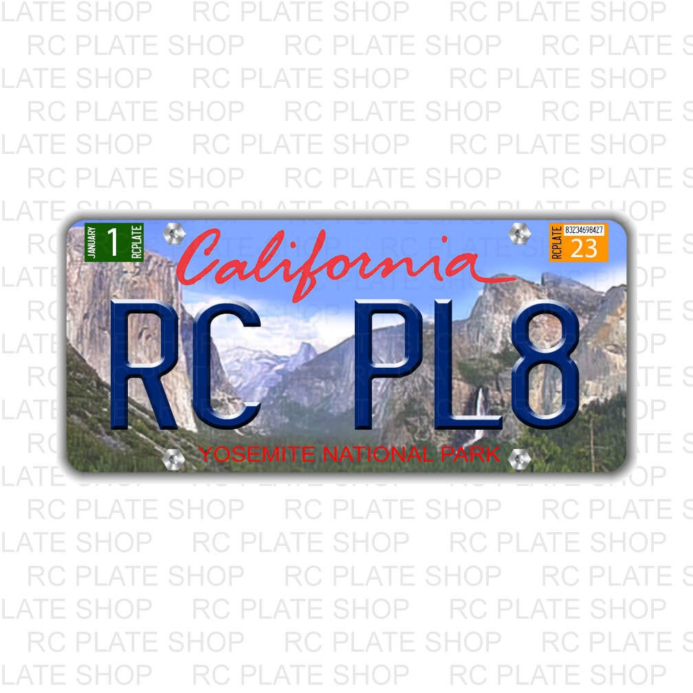 California RC License Plate | RC PLATE SHOP